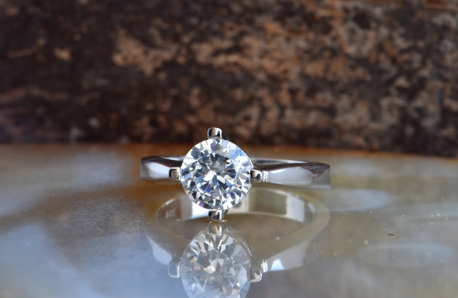 Gold Solitaire Ring-solitaire Ring Solitaire Diamond Ring-14k - Etsy