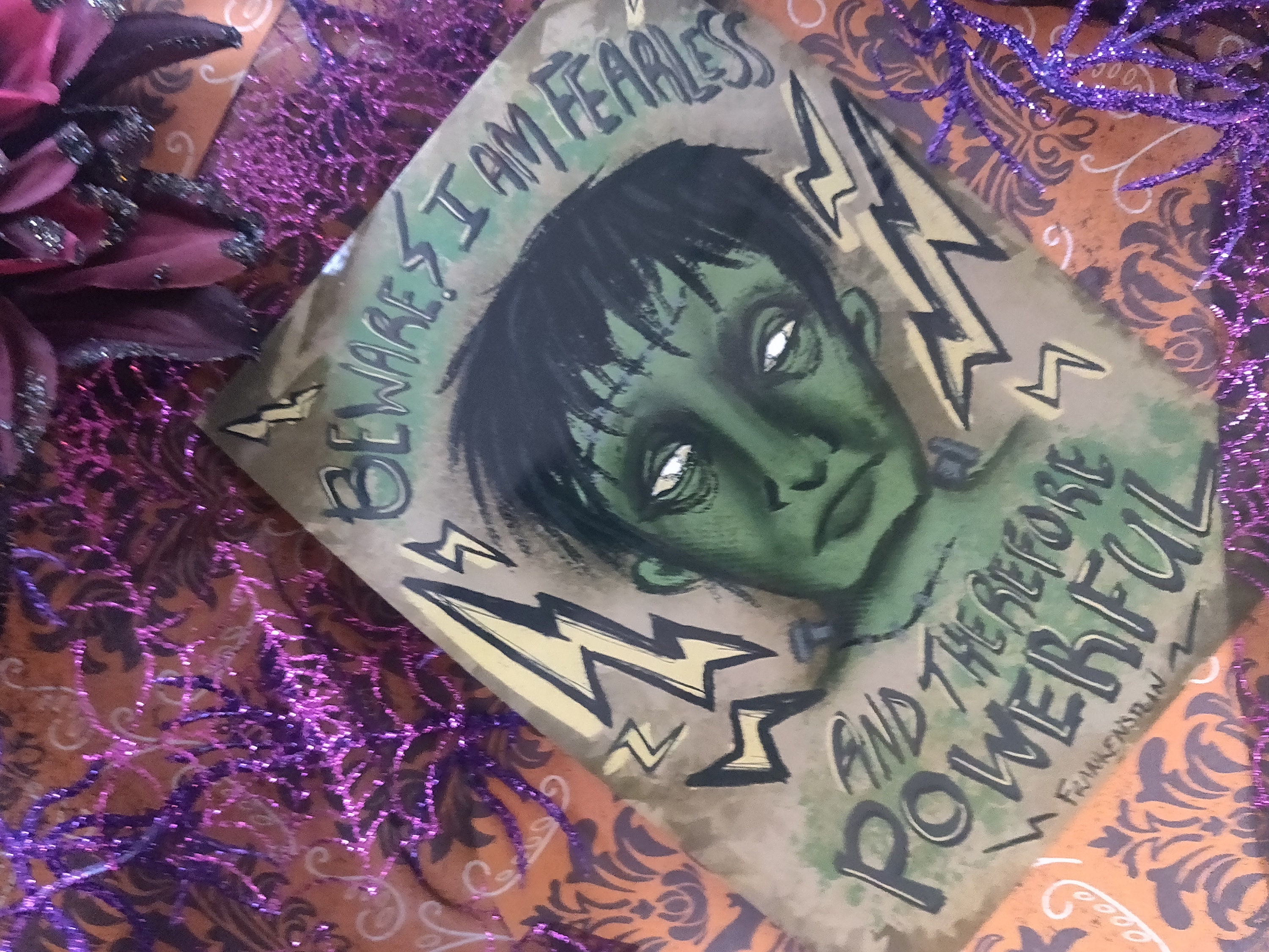 Frankenstein Art Print 5x7 | Spooky Art | Literature Art | Halloween ...