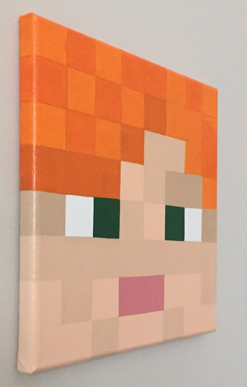 Pixel Art Alex Inspired by Minecraft | Etsy