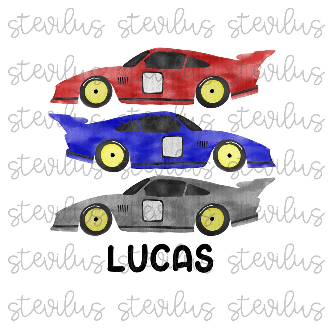 Personalized Sublimation Transfer - Race Car Sublimation Transfer ...
