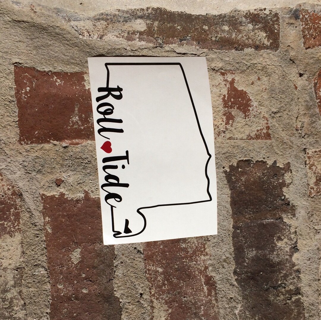 Alabama State Decal Yeti Decal Mac Book Decal - Etsy