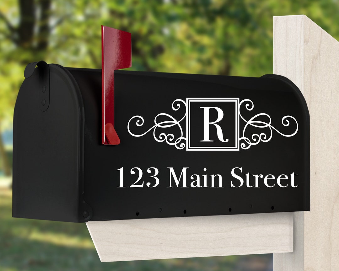 Set of 2 Mailbox Decals - Custom Mailbox Decal - Custom Address Decal ...