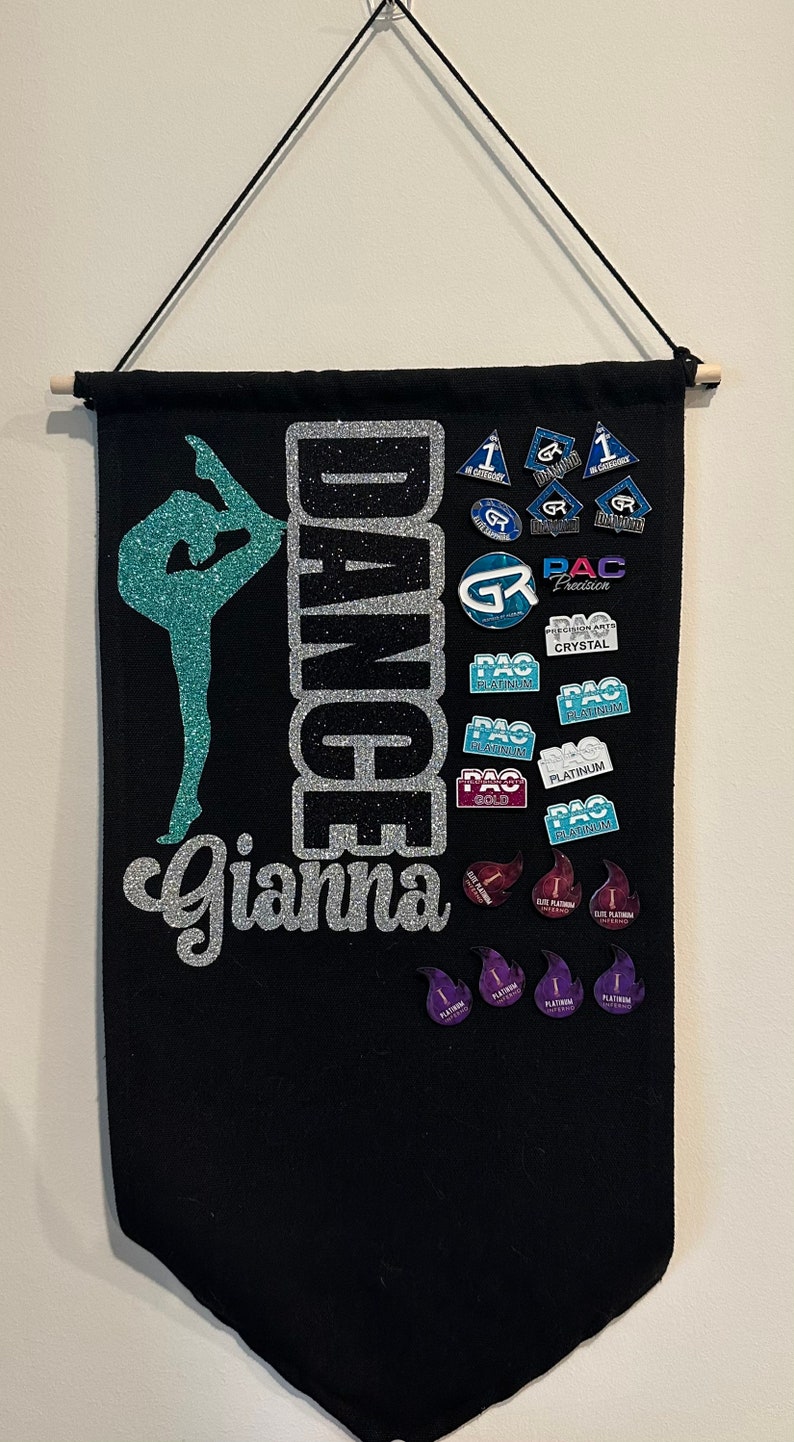 Dance Pin Banner – Personalized Award Display | Competition Medal, Pin ...