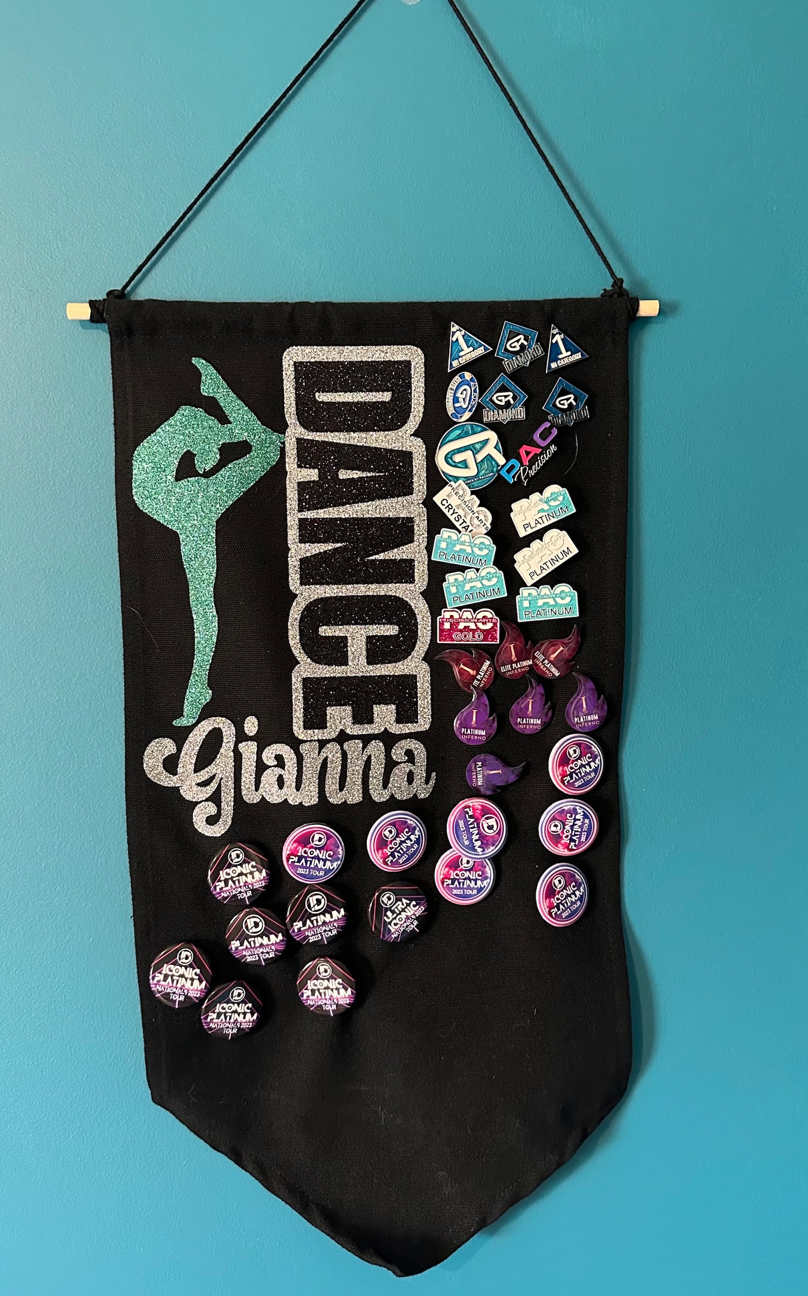 Dance Pin Banner – Personalized Award Display | Competition Medal, Pin ...