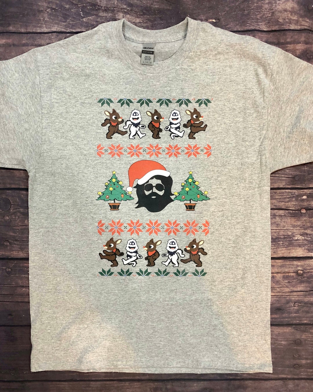 Jerry Grateful Dead Rudolph Christmas Sweater Tshirt - Etsy