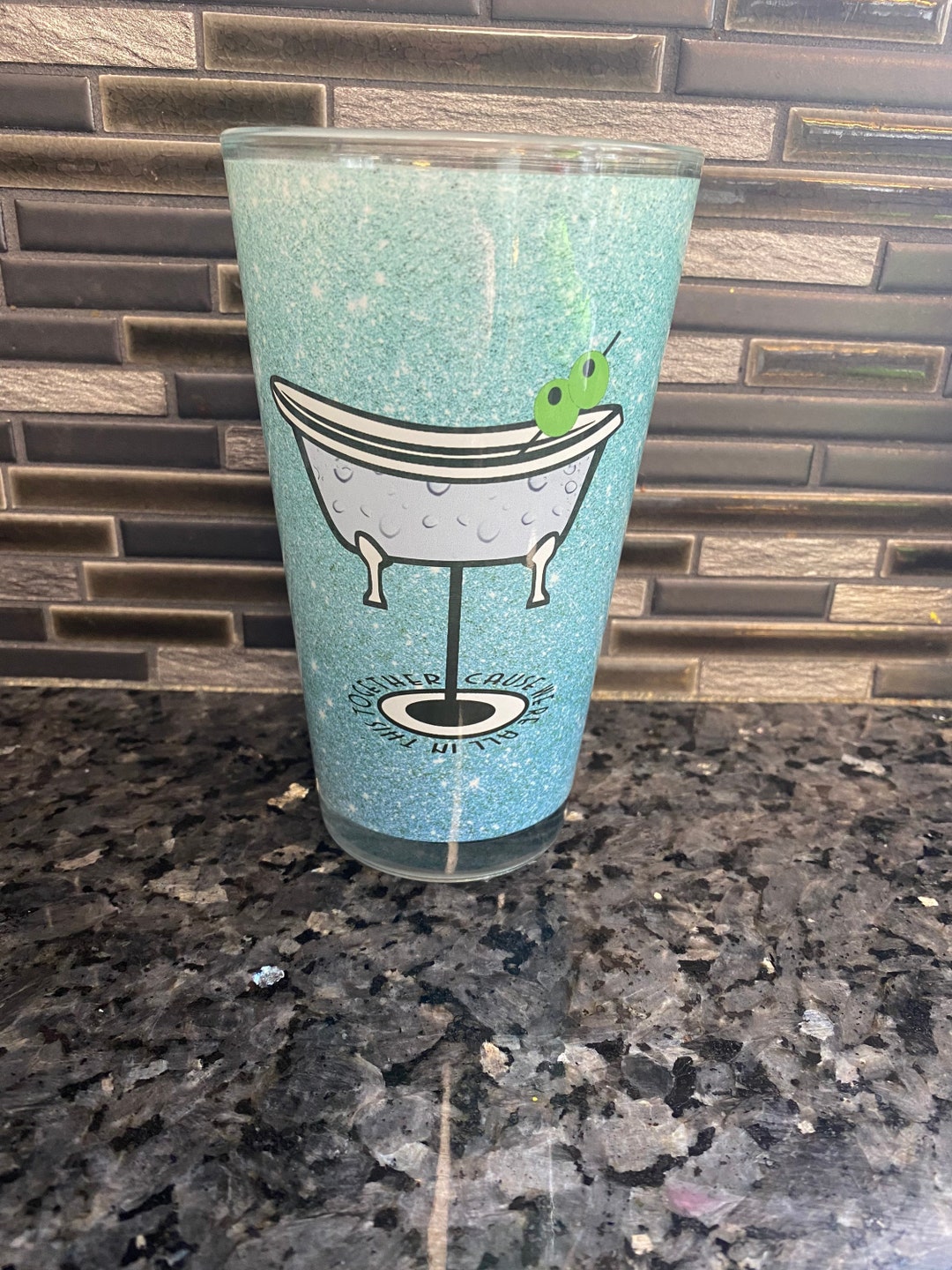 Phish Bathtub Gin Sparkly Pint Glass - Etsy