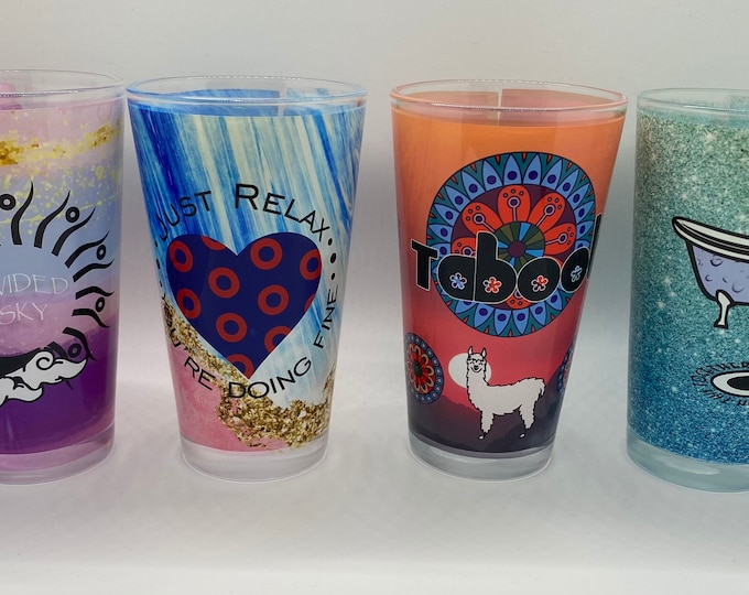 Set of 4 Pint Glasses Phish Inspired - Etsy