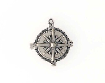 Compass charm | Etsy