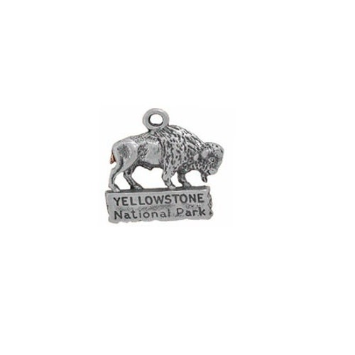YELLOWSTONE NATIONAL PARK .925 Sterling Silver Charm Pendant - Etsy