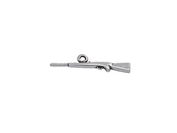 Rifle Charm Sterling Silver Hunting Jewelry Western - Etsy