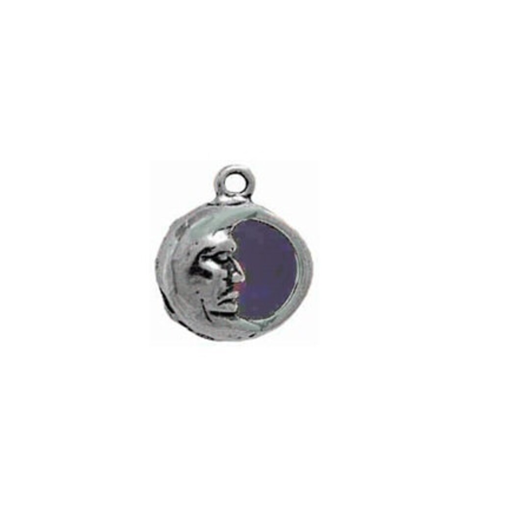 Embrace Rarity: Sterling Silver Blue Moon Charm Capture the Magic of ...