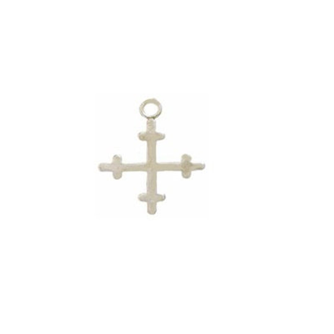 Equal Armed Cross Charm Sterling Silver Religious Jewelry Cross Jewelry ...