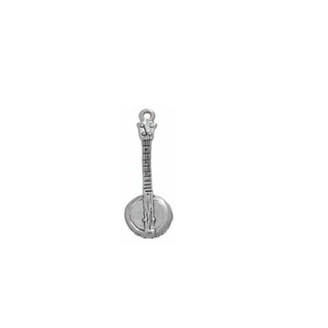 Banjo Charm Sterling Silver Music Jewelry Banjo Jewelry - Etsy
