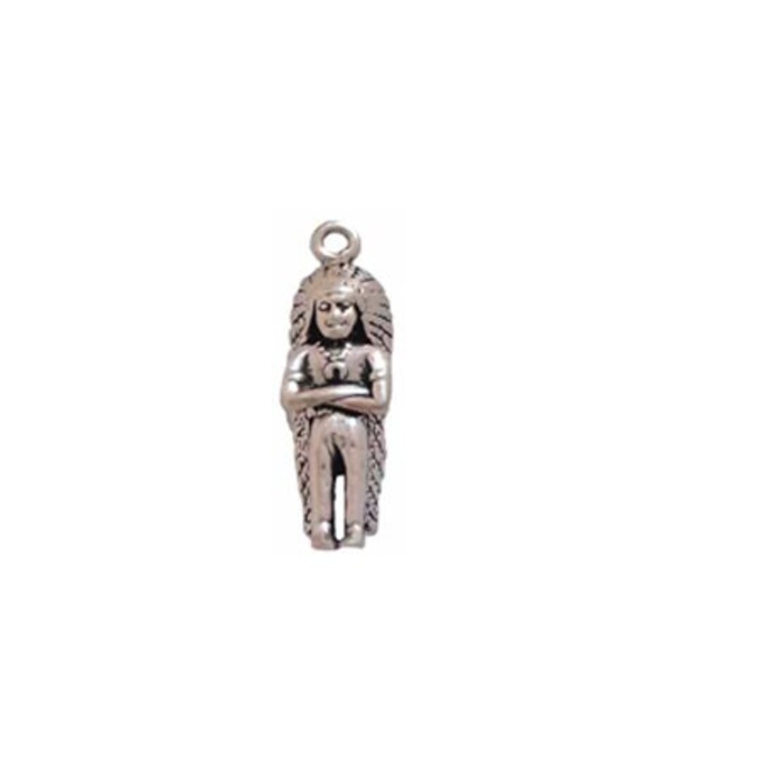 Sterling Silver Indian Chief Charm Southwest Jewelry - Etsy