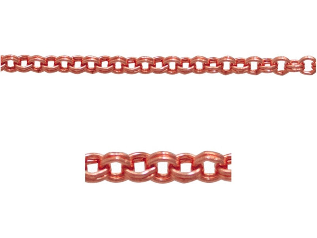 Copper Chain, Double Cable Solid Copper Chain Bulk Copper Jewelry - Etsy