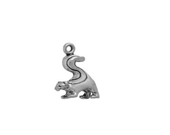 10 Adorable Little Vixen Fox Charms Silver Skunk Charms Forrest Animal ...