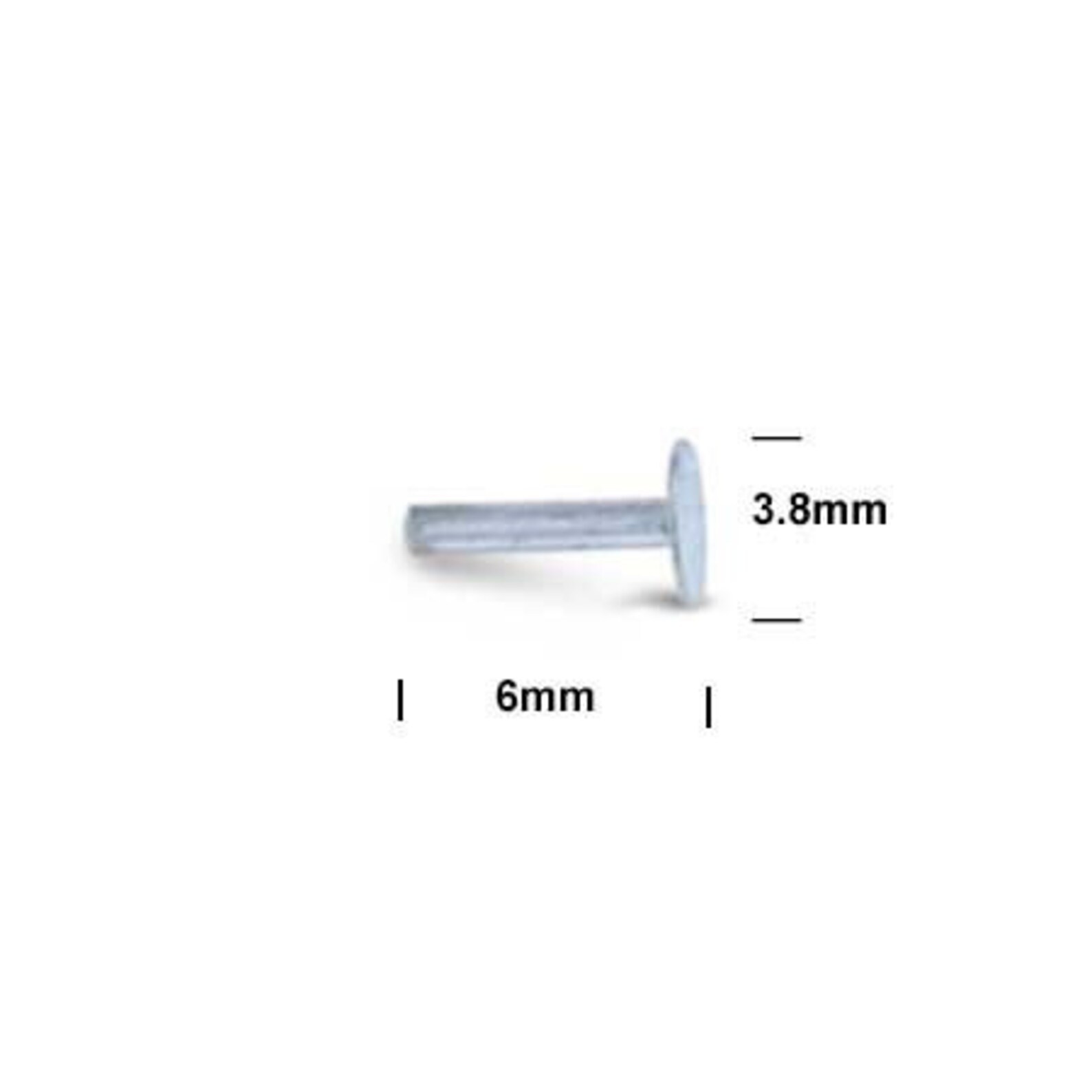 Silver Rivets Sterling Silver 6mm Rivets for Leather | Etsy