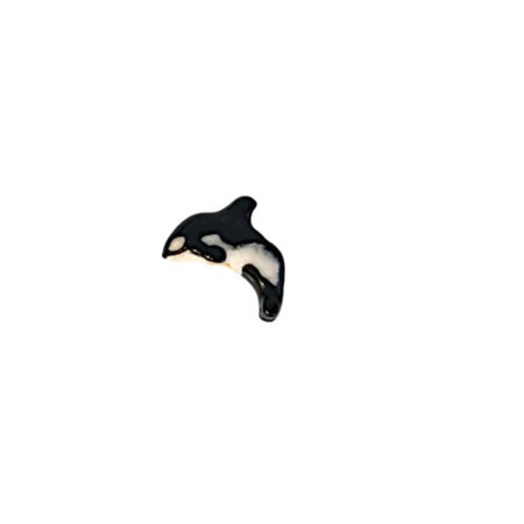Orca Beads, Hand Painted Beads,jewelry, Orca Whale Jewelry - Etsy