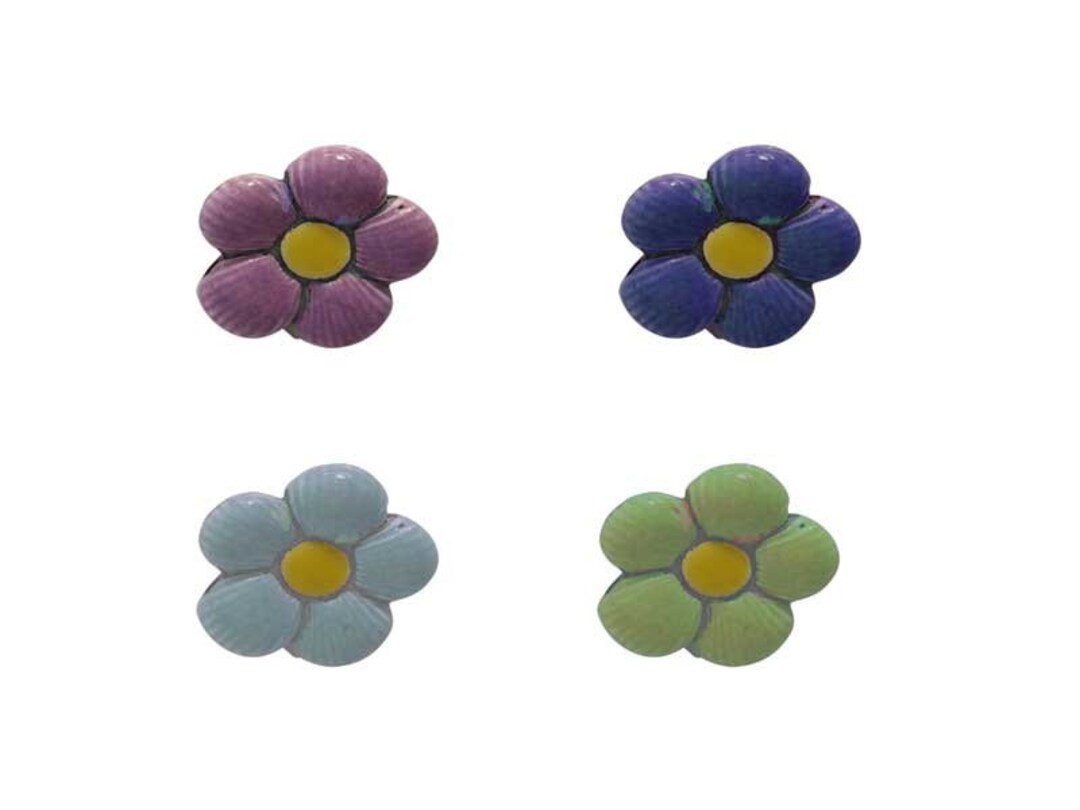 Daisy Beads, Ceramic Flower Beads, Flower Jewelry - Etsy