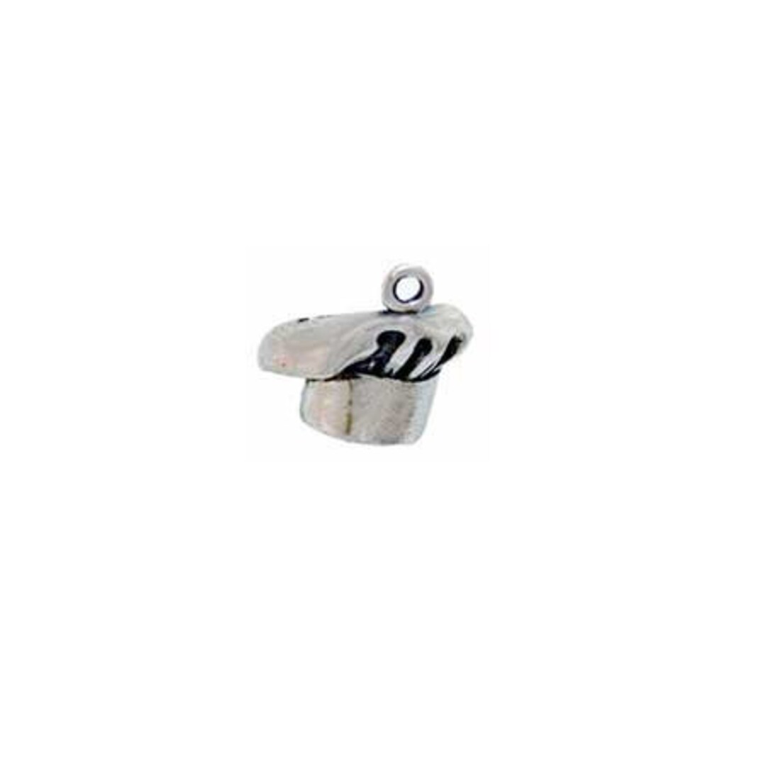 Chef Hat Charm Sterling Silver Cooking Jewelry Chef Jewelry - Etsy