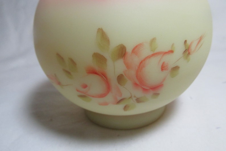 Fenton rose Pattern Hand Painted Burmese Rose Bowl - Etsy