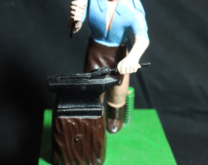 Cast Iron John Deere Blacksmith Coin Bank - Etsy