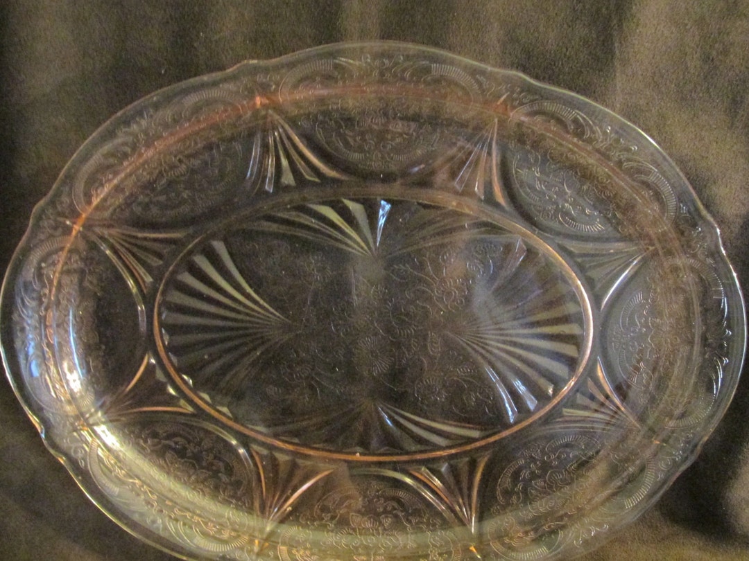 Hazel Atlas Oval 13" Serving Platter Royal Lace, Depression Glass - Etsy