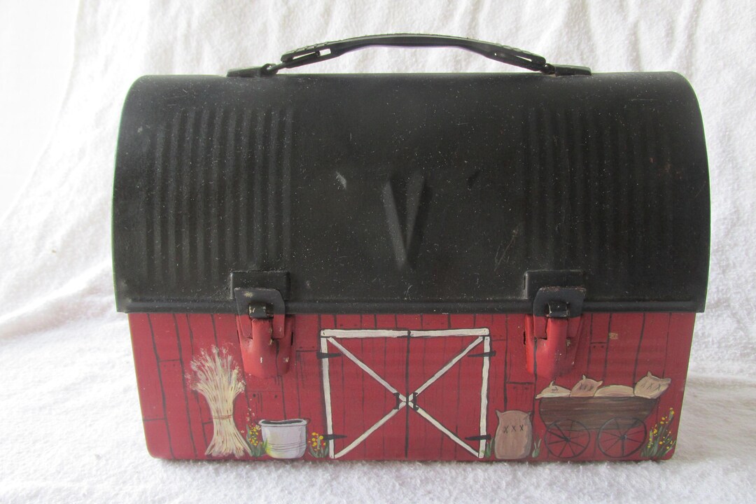 Metal Lunch Box Hand-painted Barn, Done in 1990s - Etsy