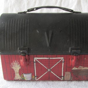 Metal Lunch Box Hand-painted Barn, Done in 1990s - Etsy