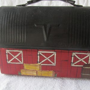 Metal Lunch Box Hand-painted Barn, Done in 1990s - Etsy