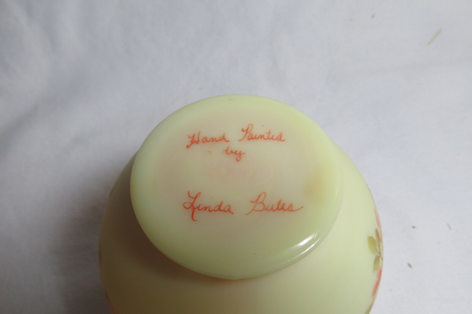 Fenton Rose pattern hand painted Burmese rose | Etsy