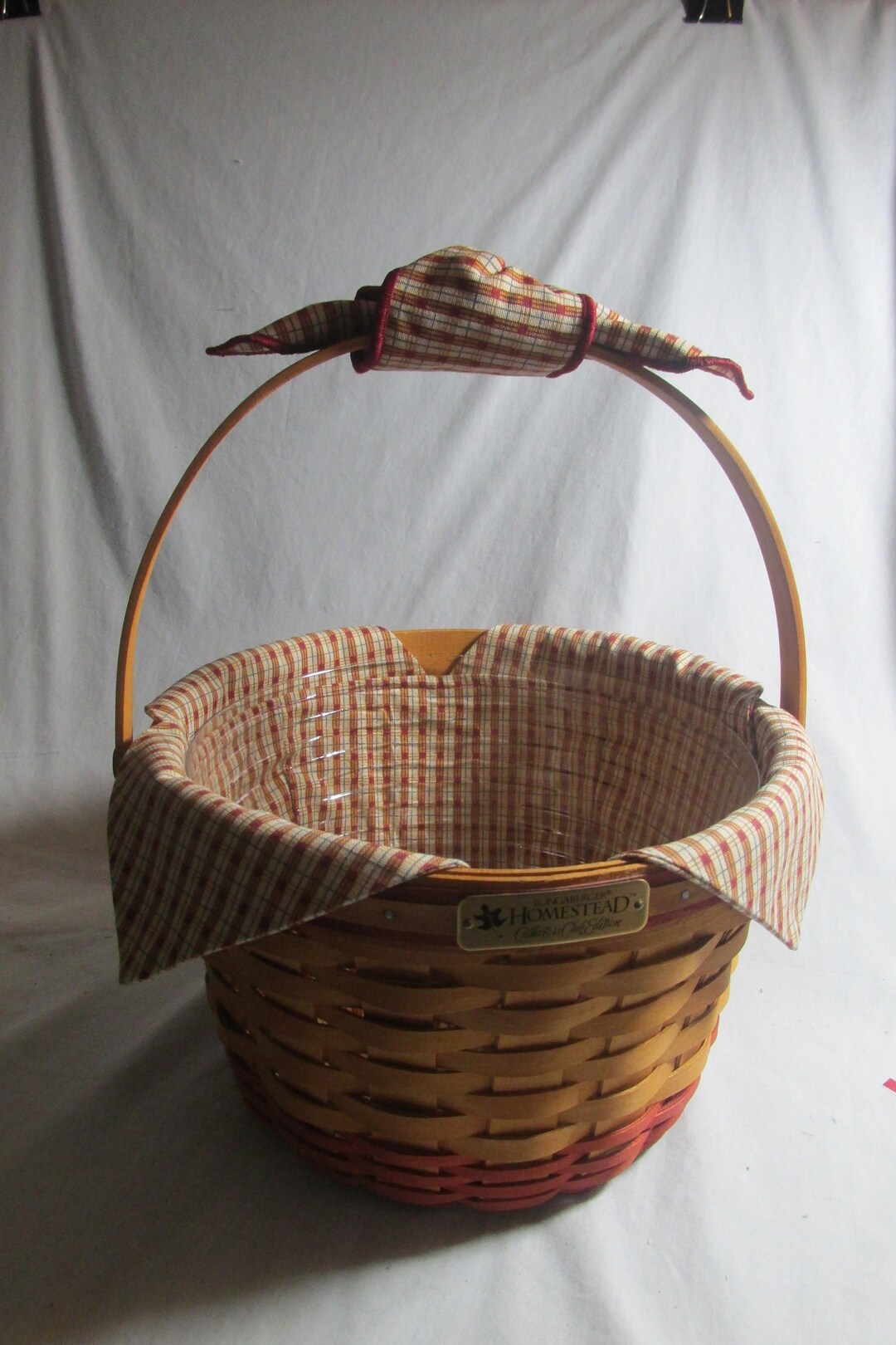 Longaberger Homestead Round Small Apple Basket 1999 - Etsy