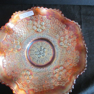 Fenton Cherry Chain Carnival Glass, Marigold Candy Dish - Etsy