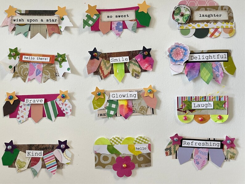 Paper Banners With Sentiments Mystery Pack (10 per Pack) for Card ...