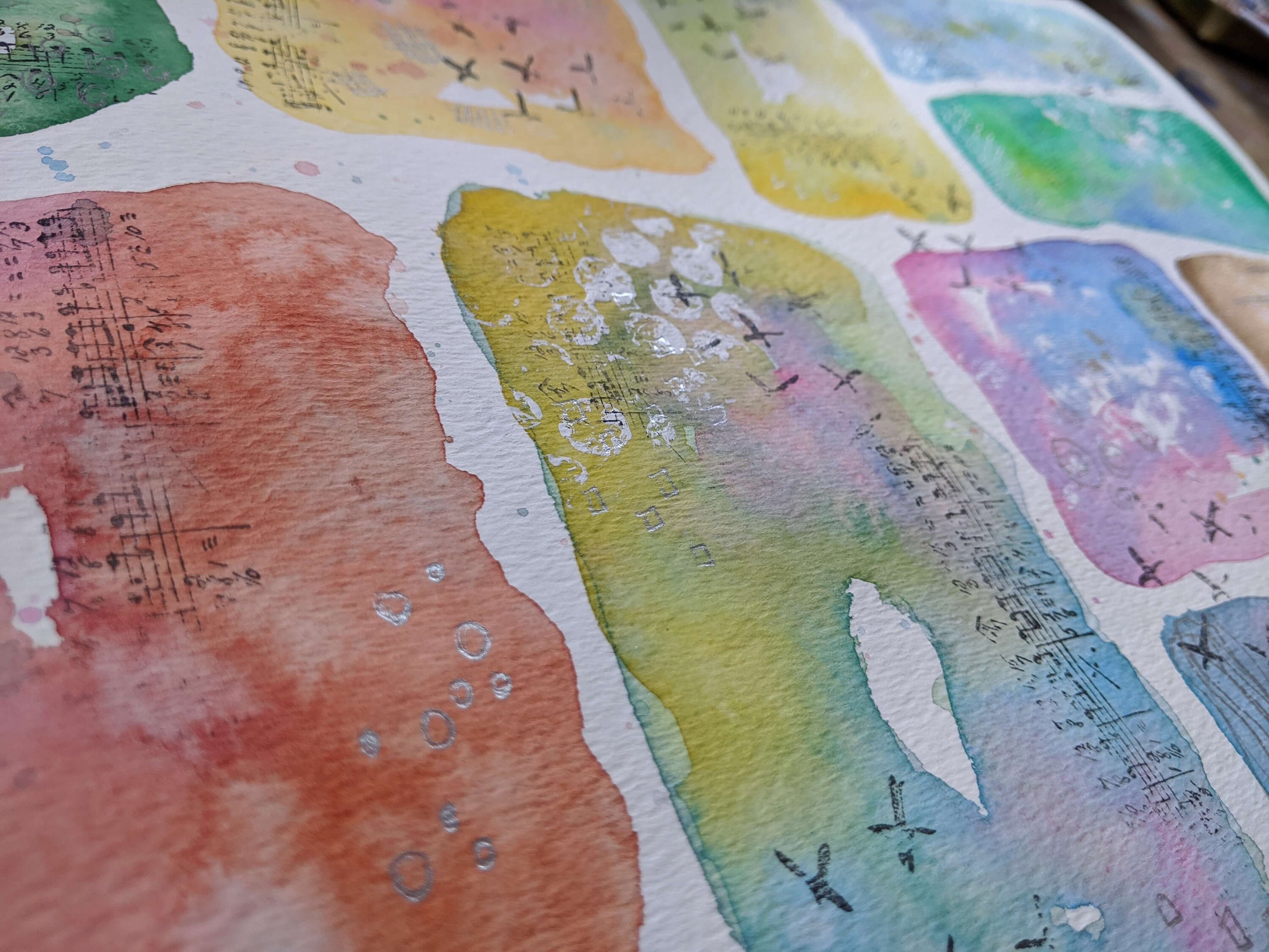 Digital Download: Watercolor Blocks for Art Journals, Card Making ...