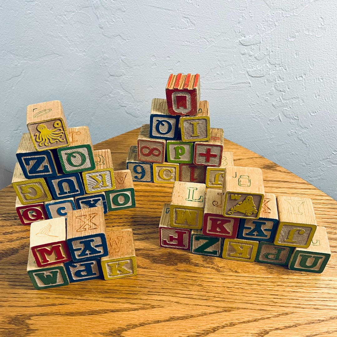 Assorted Wooden Blocks/vintage Wooden Blocks/blocks for Crafts - Etsy