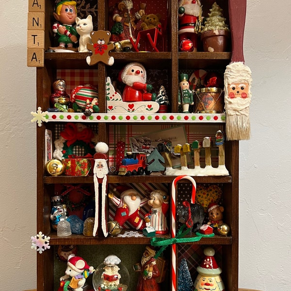 Santa Shadow Box - Etsy