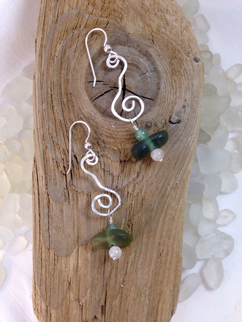 Sea Glass Jewelry. Beautiful Authentic Green Sea Glass - Etsy
