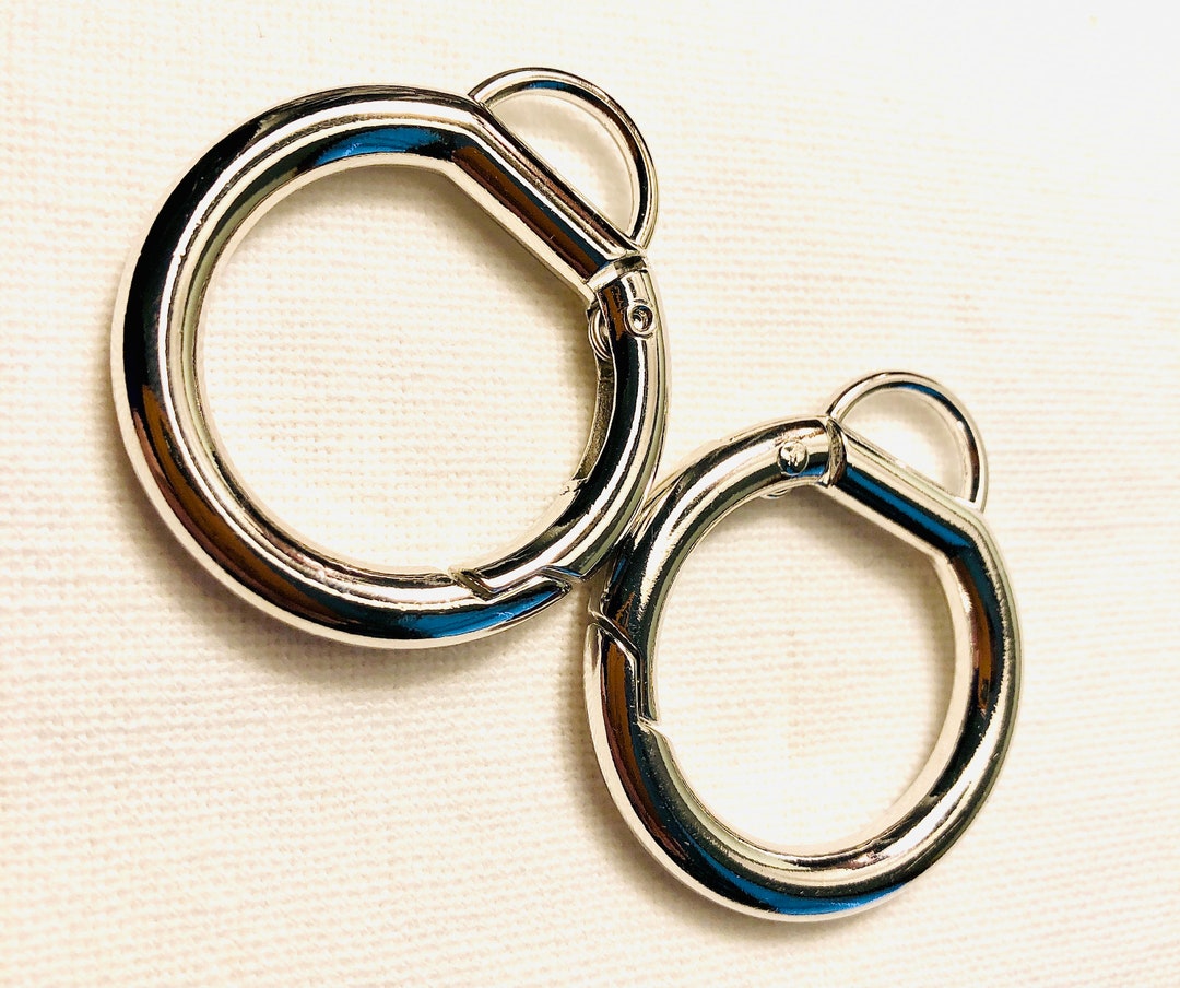 Heavy Duty Spring Ring Connector Gate Clasps, Slotted Spring Ring ...