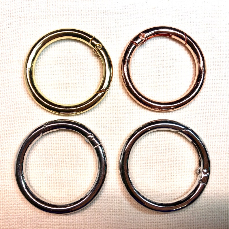Heavy Duty Spring Ring Connector Gate Clasps, Slotted Spring Ring ...
