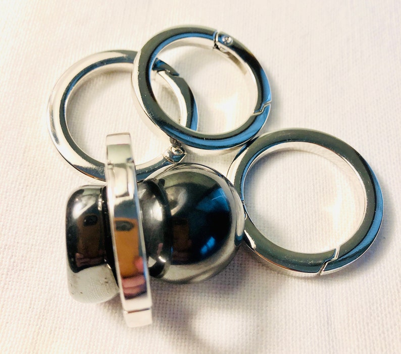 Heavy Duty Spring Ring Connector Gate Clasps, Slotted Spring Ring ...