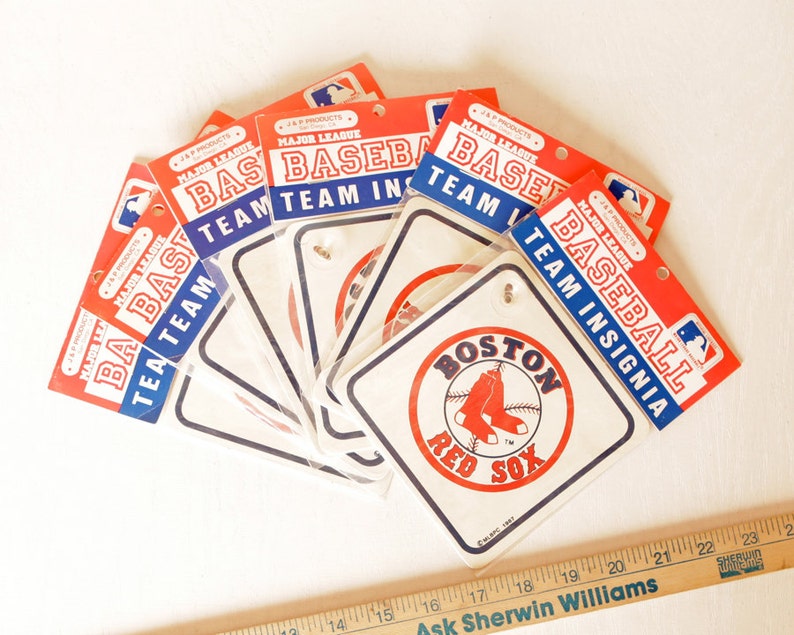 Vintage 1980s Boston Red Sox Signs With Suction Cup Official - Etsy