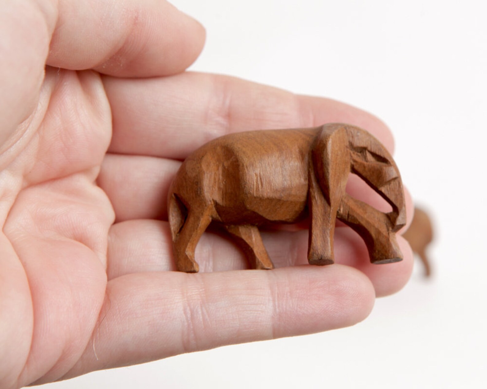 Vintage Pair of Miniature Hand Carved African Animal Figurine | Etsy