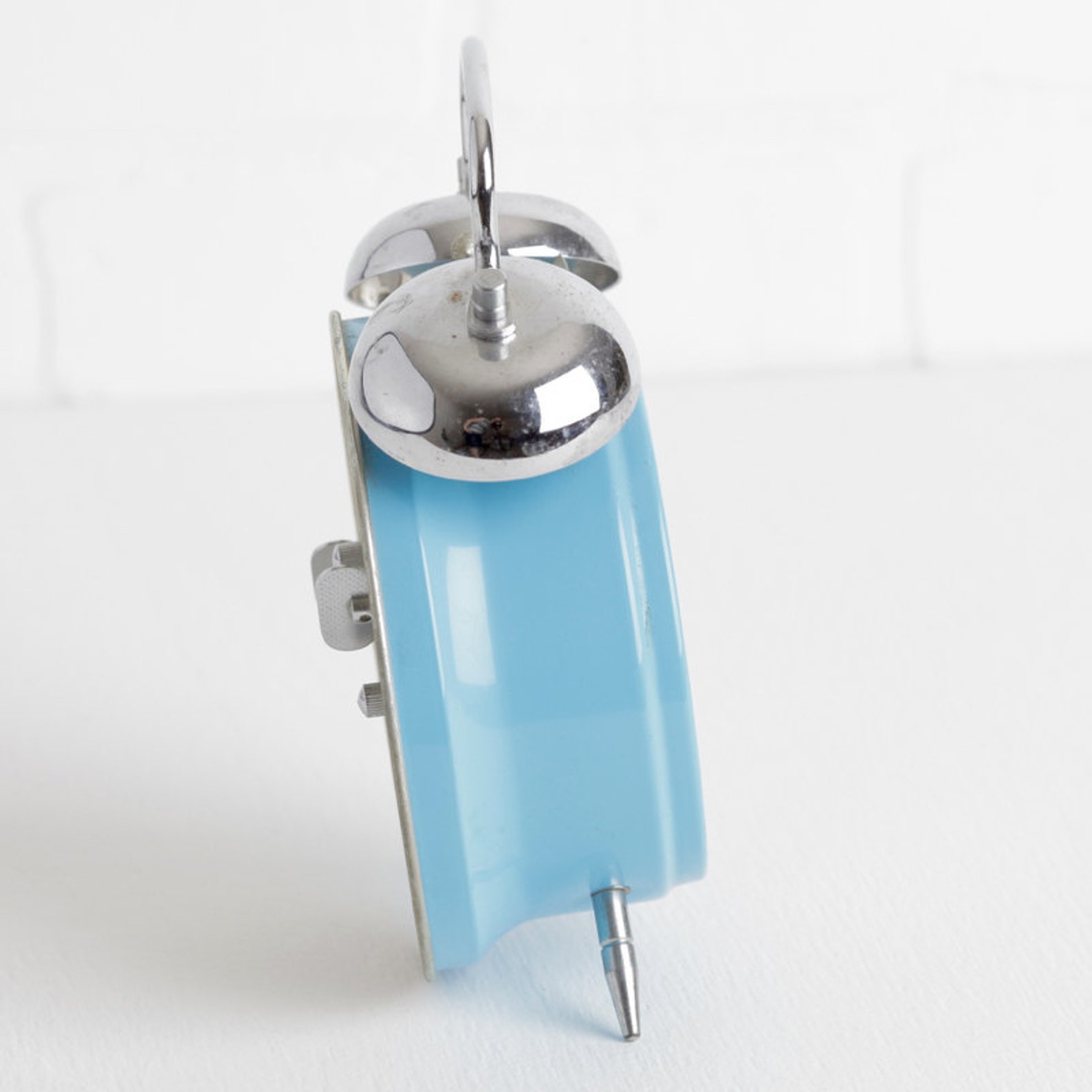 Vintage 1983 Cabbage Patch Clock, Wind up Blue Hammer Bell Alarm Clock ...