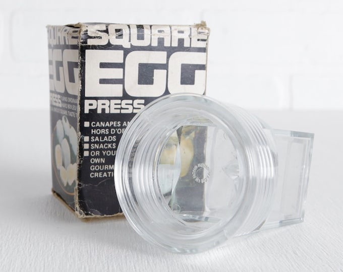 Vintage Square Egg Maker Press or Machine, Hard Boiled Egg Cuber for ...