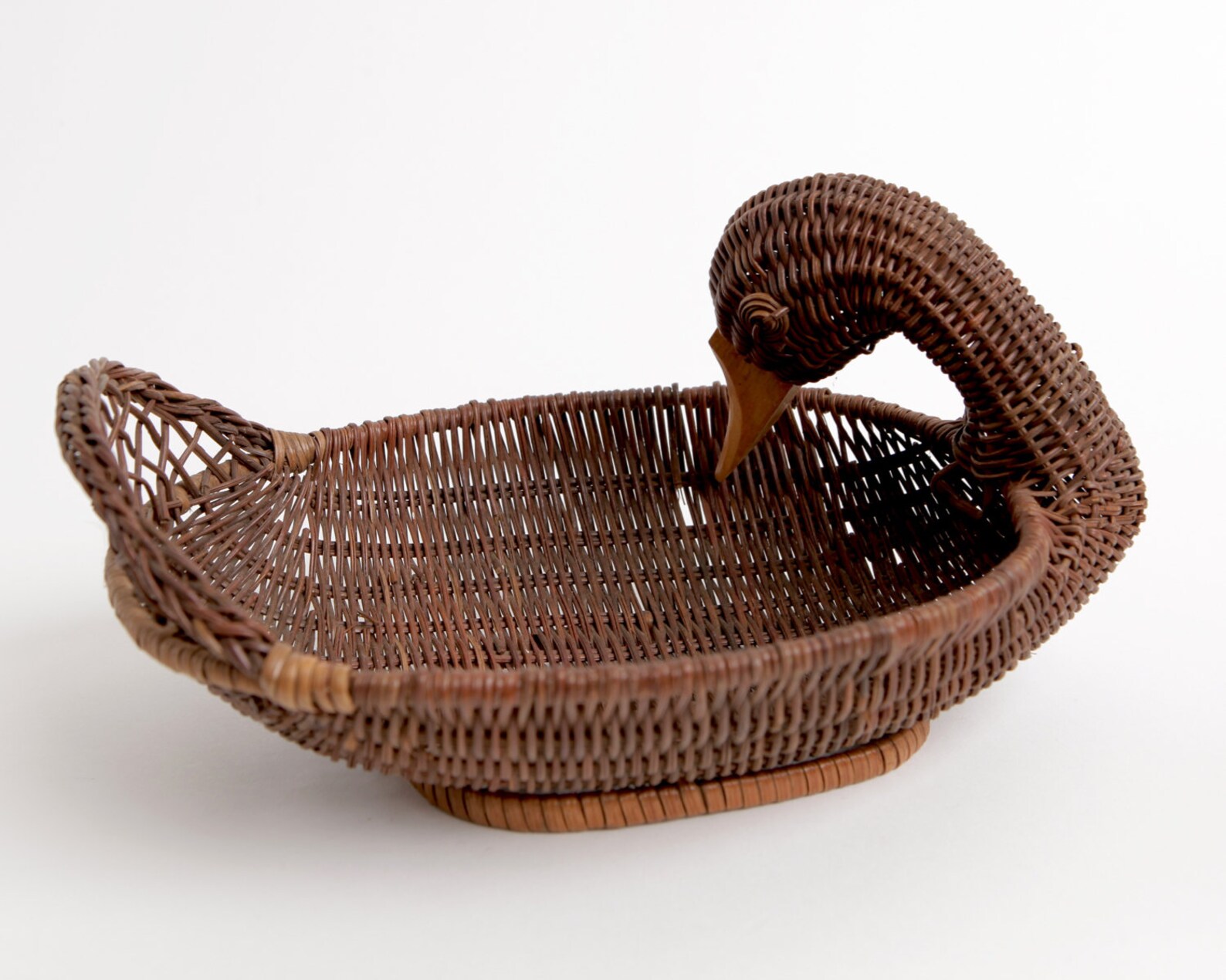 Vintage Pair of Wicker Duck Baskets Fall Decor Thanksgiving - Etsy