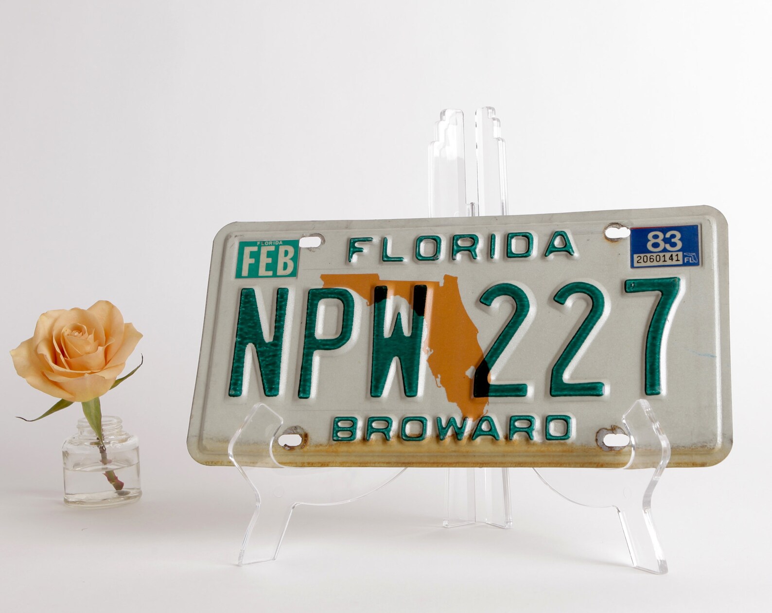 Vintage 1980s Florida License Plate From Broward County With - Etsy