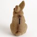 Vintage Flocked Rabbit Coin Bank, Fuzzy Brown Bunny Bank - Etsy
