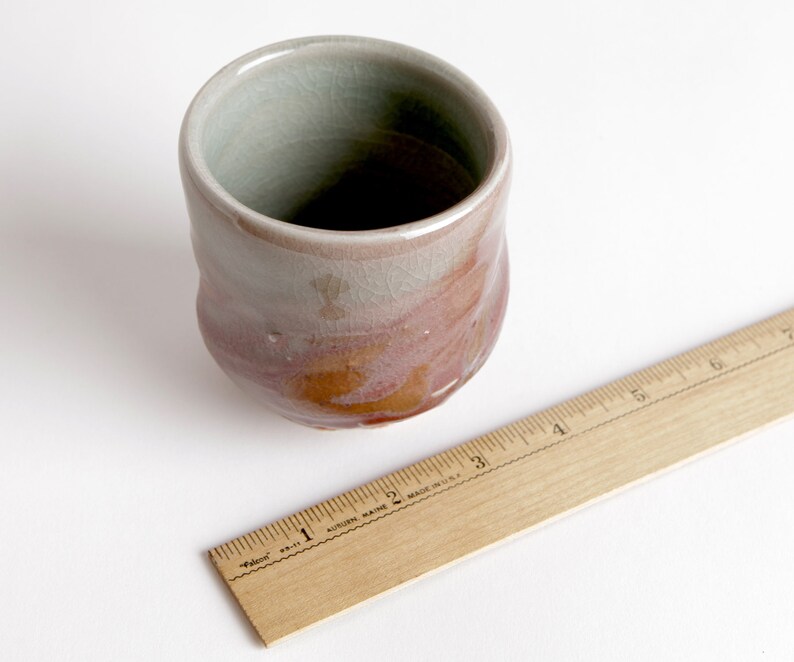Vintage Handmade Pottery Handleless Cup Free Shape With Glaze - Etsy