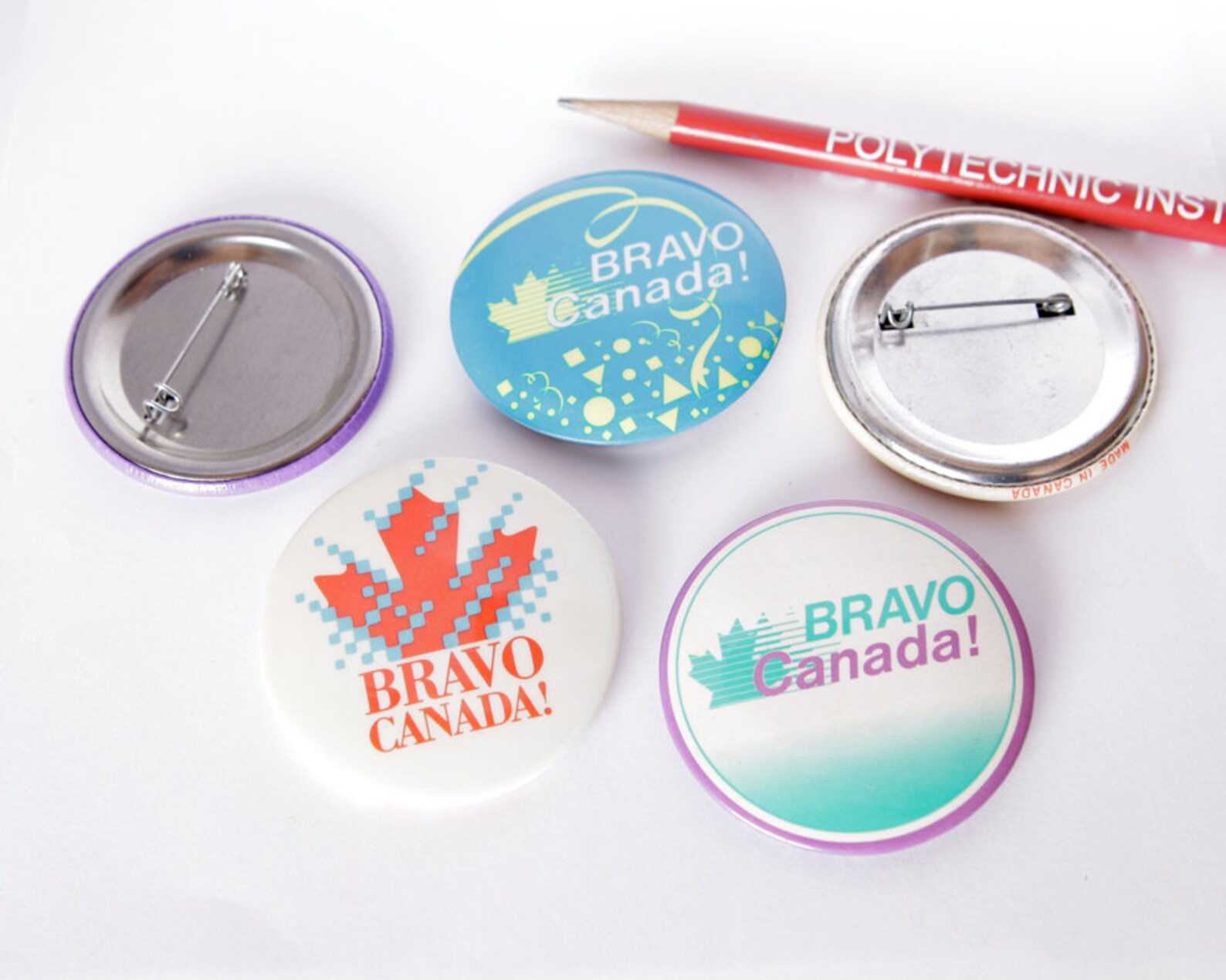 Vintage Bravo Canada Pins Canadian Pride Pins Made in Canada | Etsy